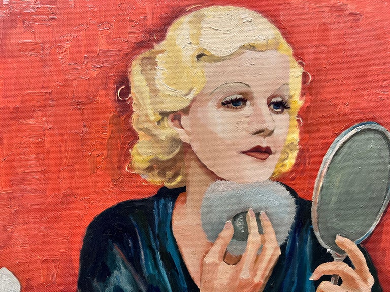 French Contemporary - Portrait of JEAN HARLOW at her Dressing Table ...