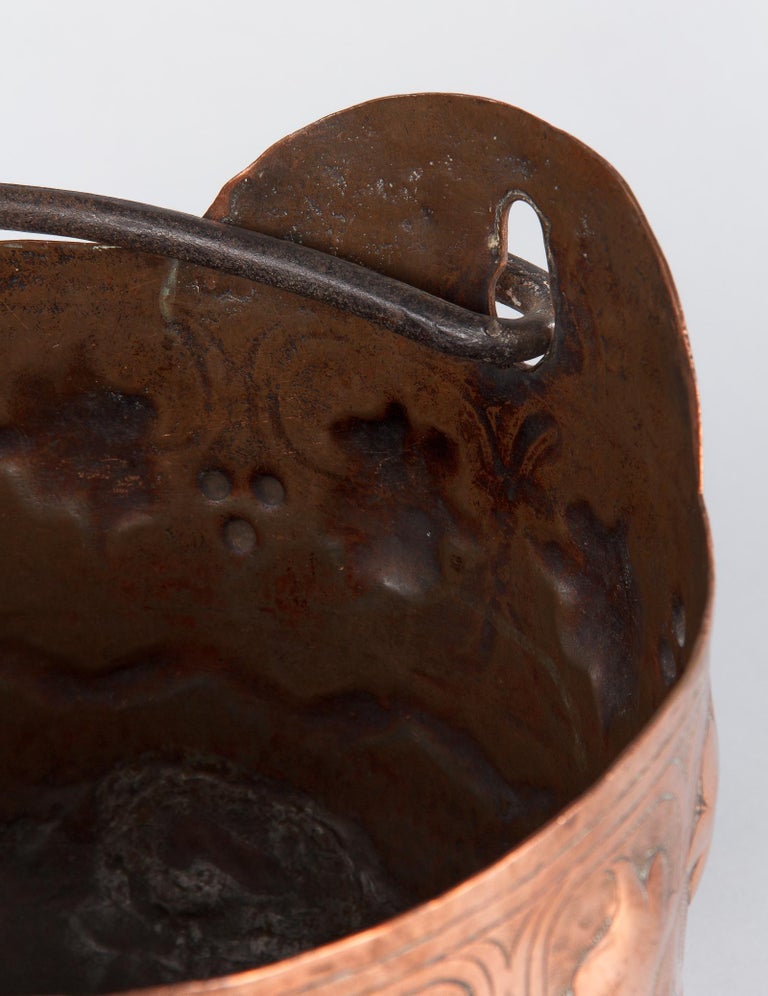 French Copper Cauldron with Forged Iron Handle, 19th Century at 1stDibs ...