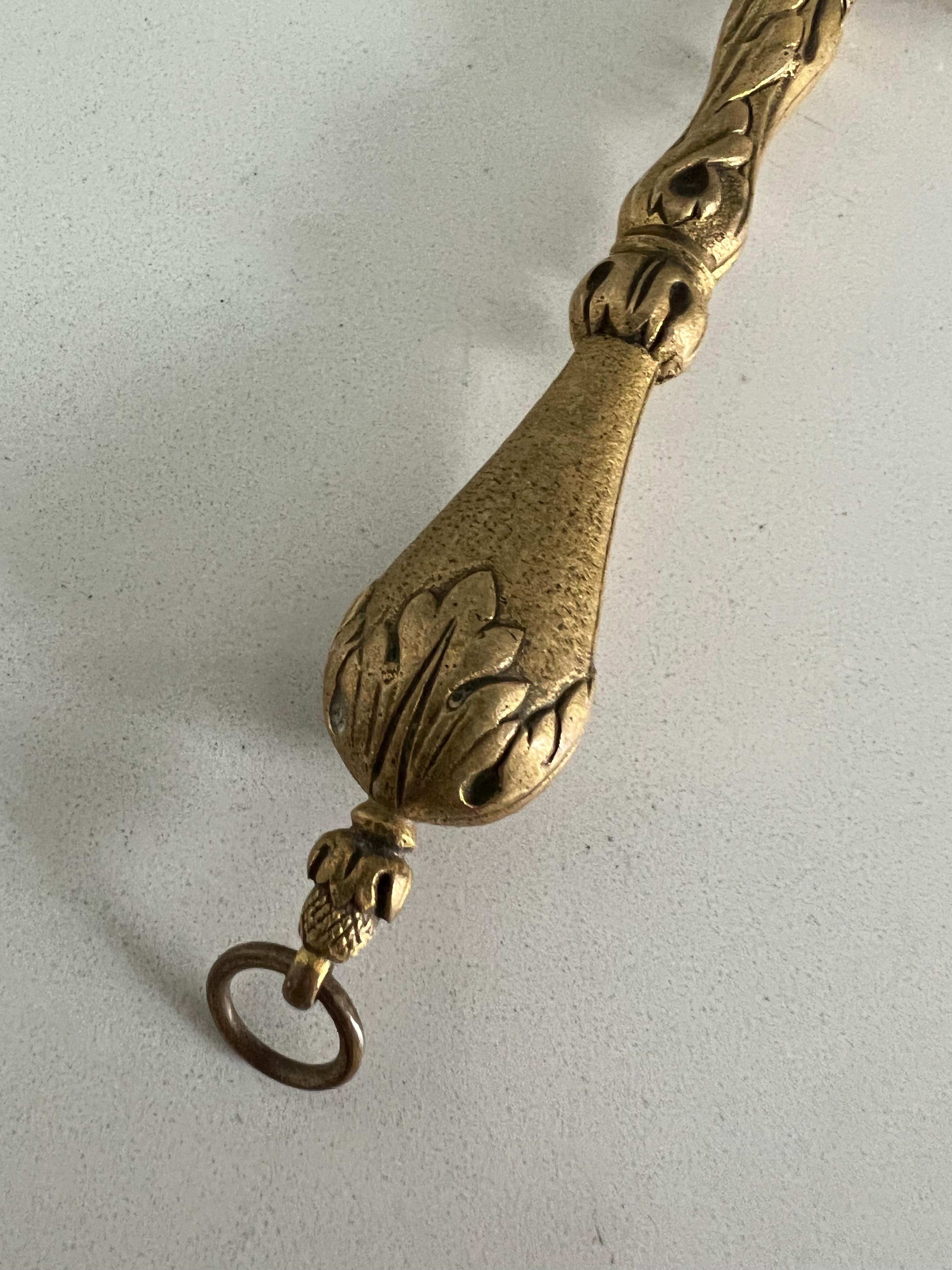 French Copper Magnifying Glass with Weighted Handle at 1stDibs