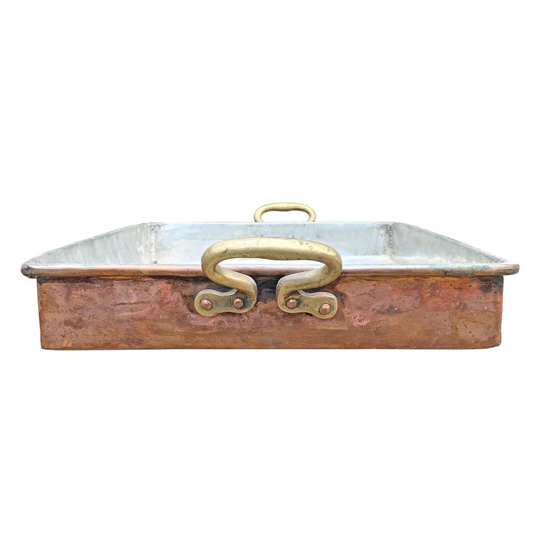 French Copper Roasting Pan at 1stDibs