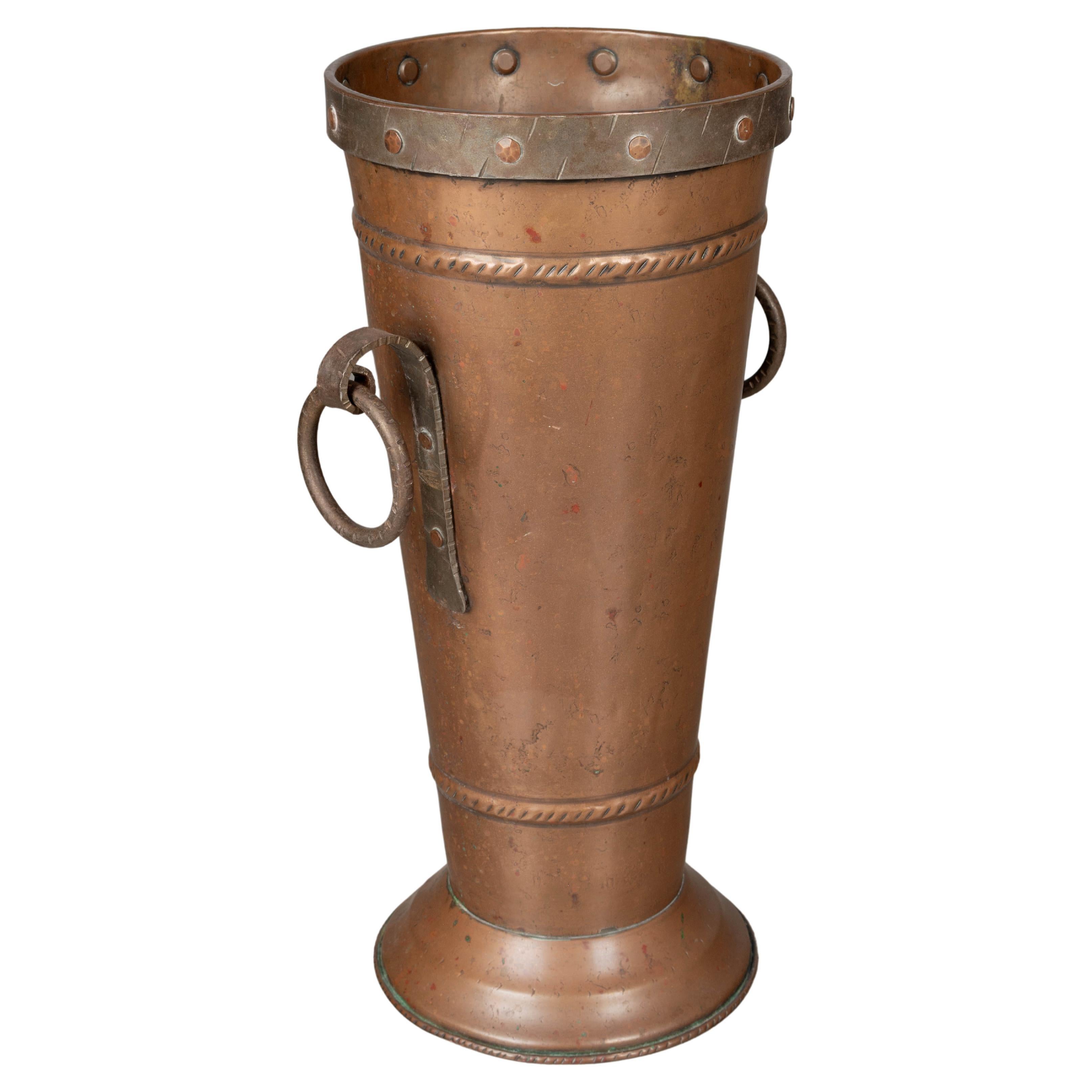 French Copper Umbrella Stand For Sale at 1stDibs