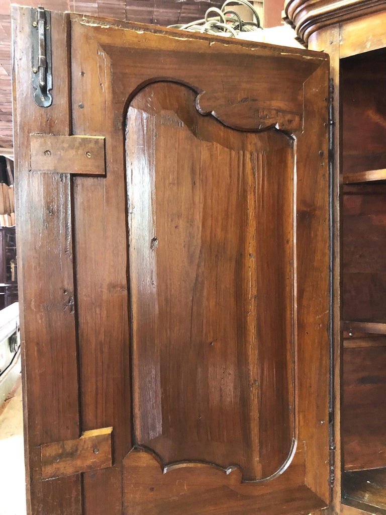 Big size French Corner Unit in Solid Walnut, with 4-Door Drawer For ...