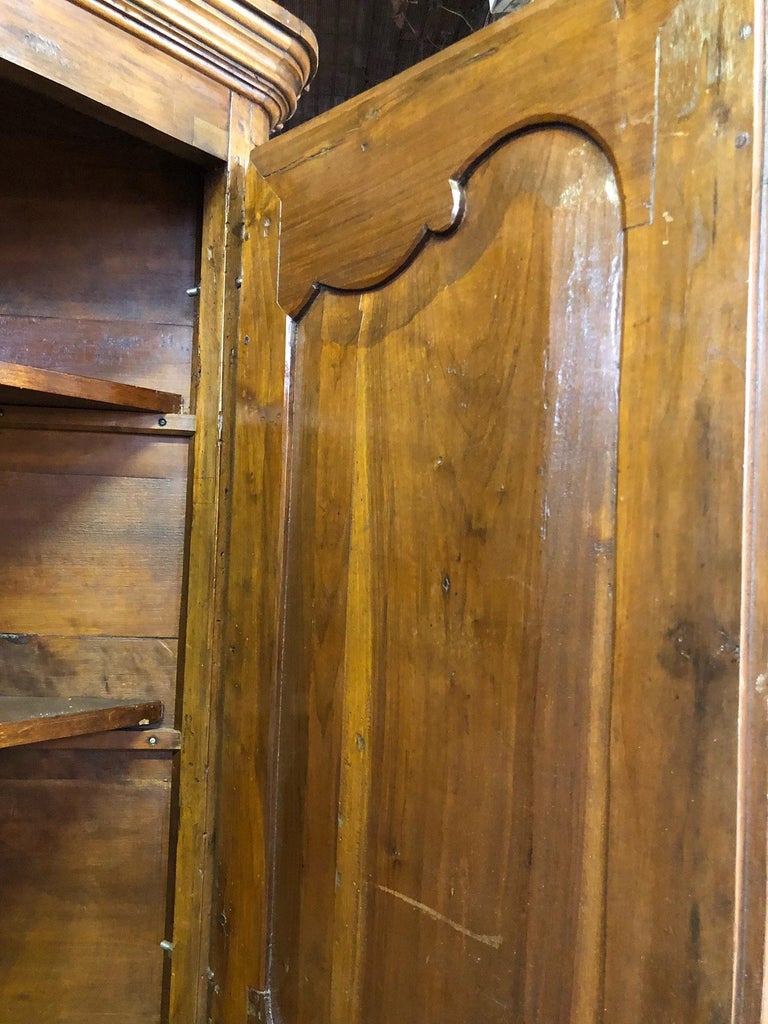 Big size French Corner Unit in Solid Walnut, with 4-Door Drawer For ...