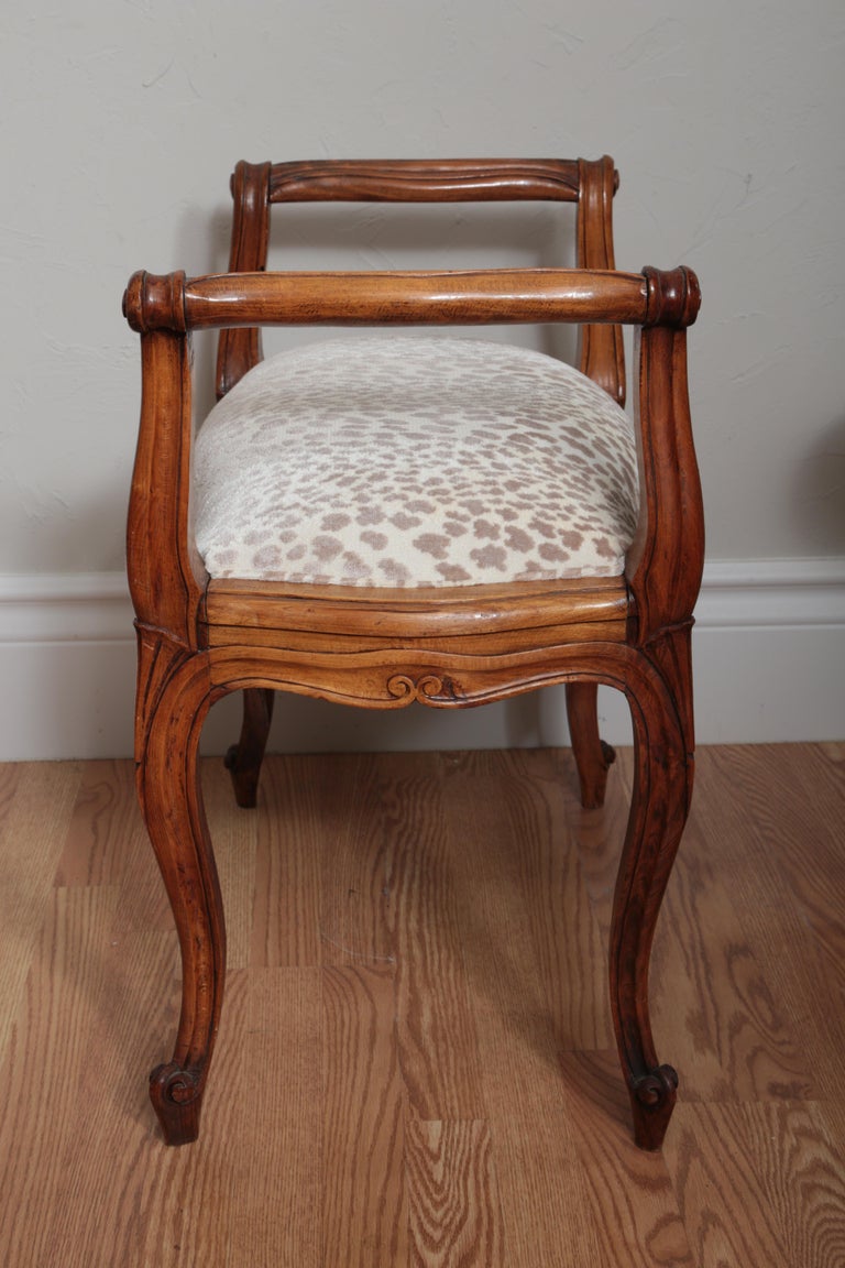 French Country Bench in Louis XV Style at 1stDibs