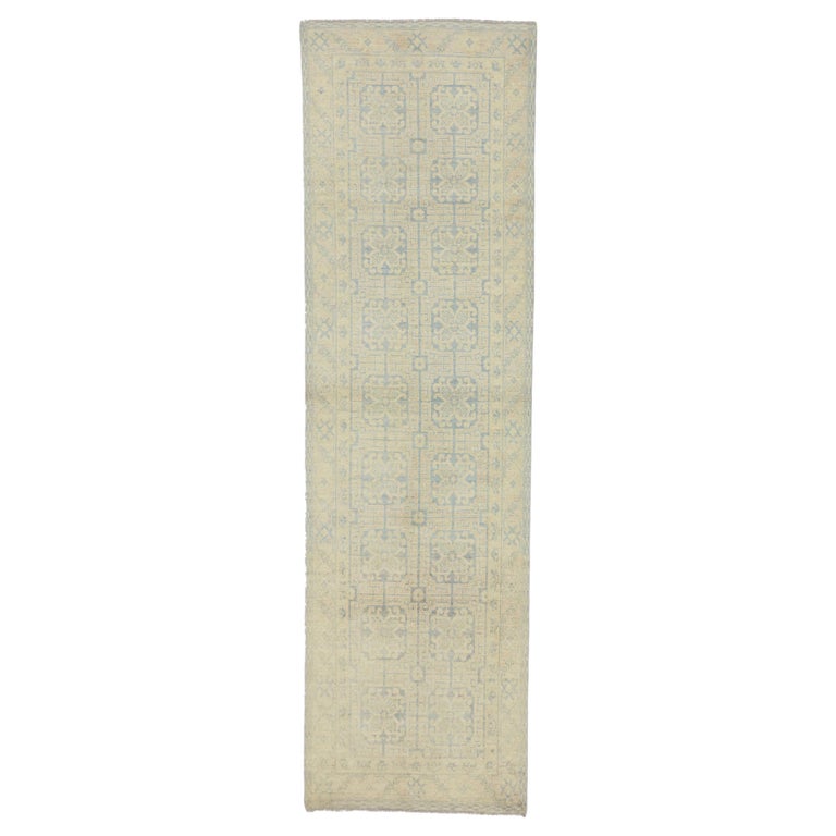French Country Khotan Style Runner, Farmhouse Hallway Runner at 1stDibs ...