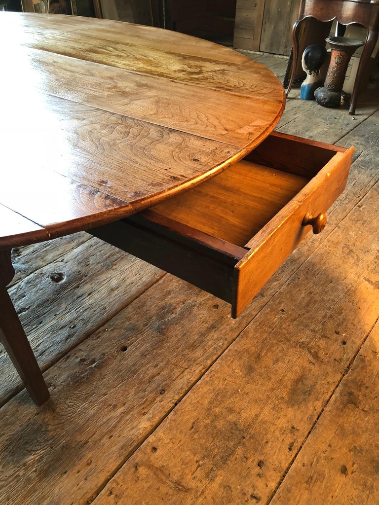 French Country Large Oval Farm Table at 1stDibs