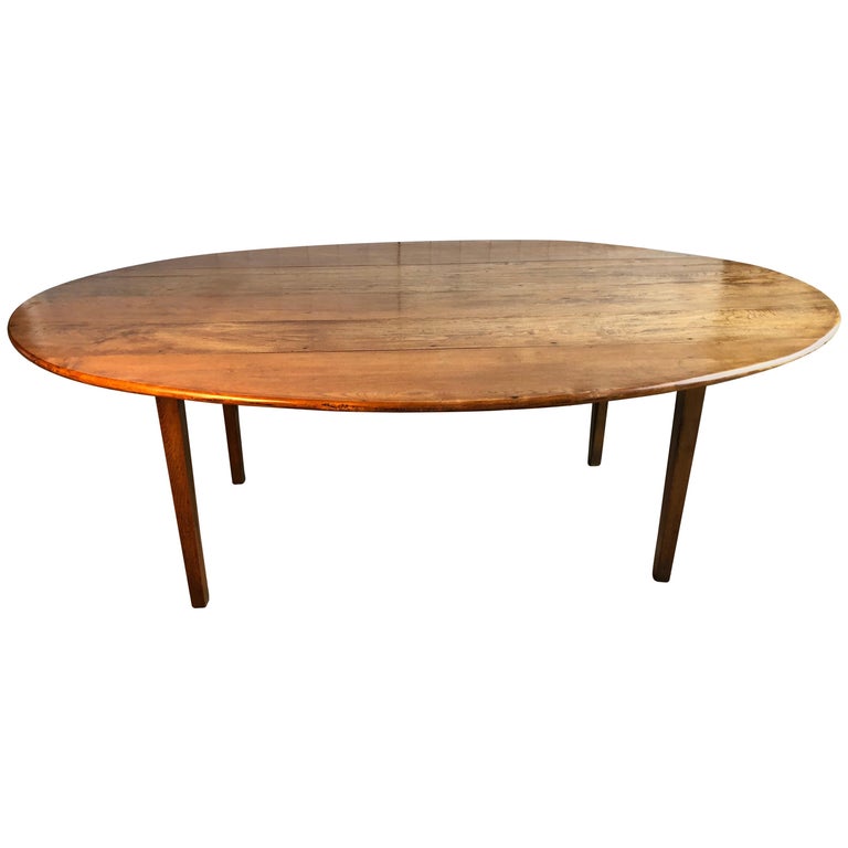 French Country Large Oval Farm Table at 1stDibs