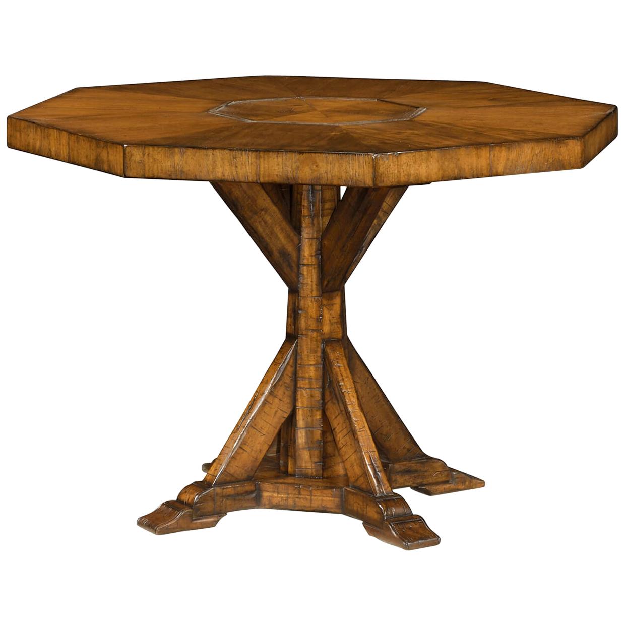 French Country Octagonal Center Table For Sale at 1stDibs