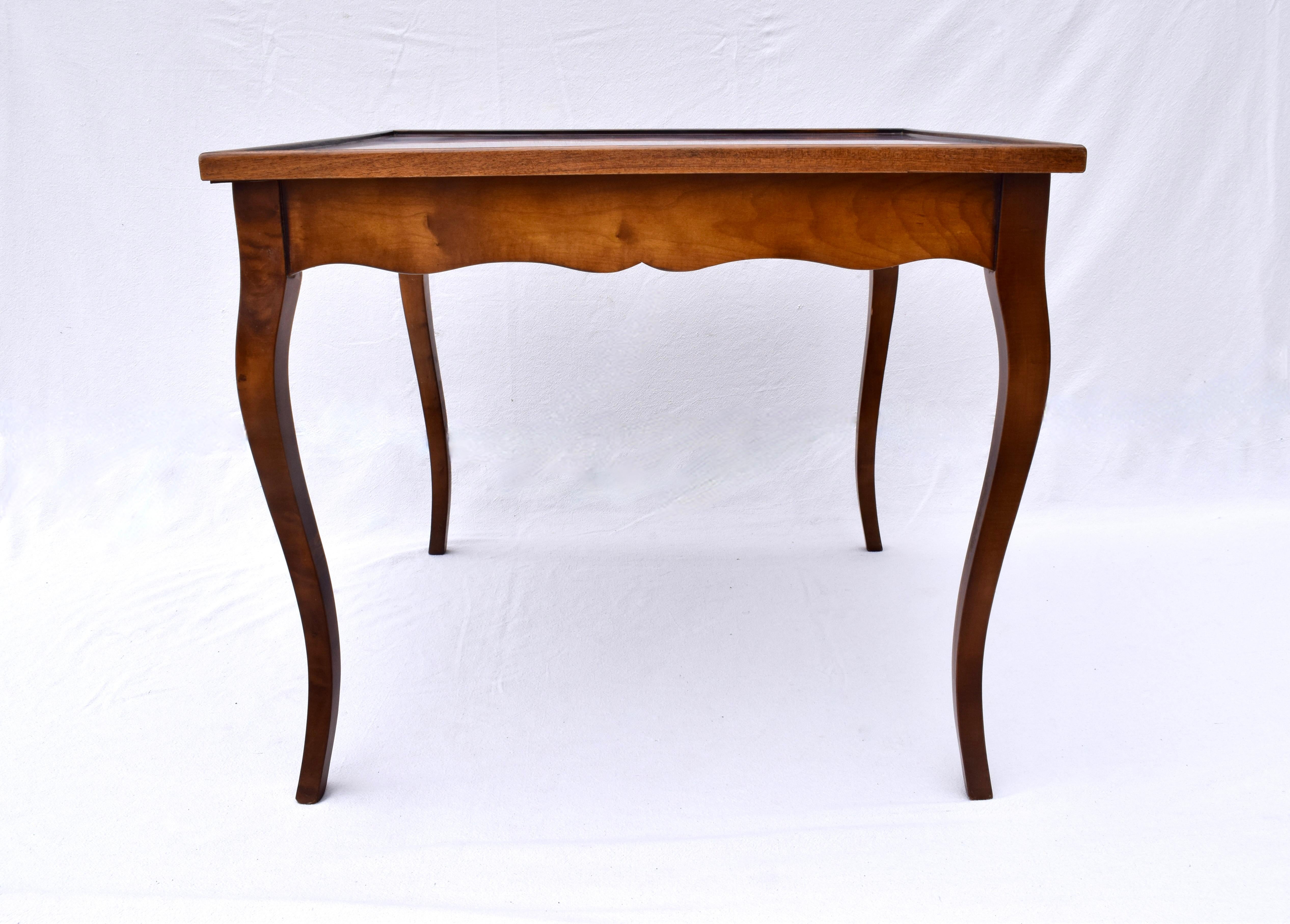 French Country Parquetry Game Table For Sale at 1stDibs