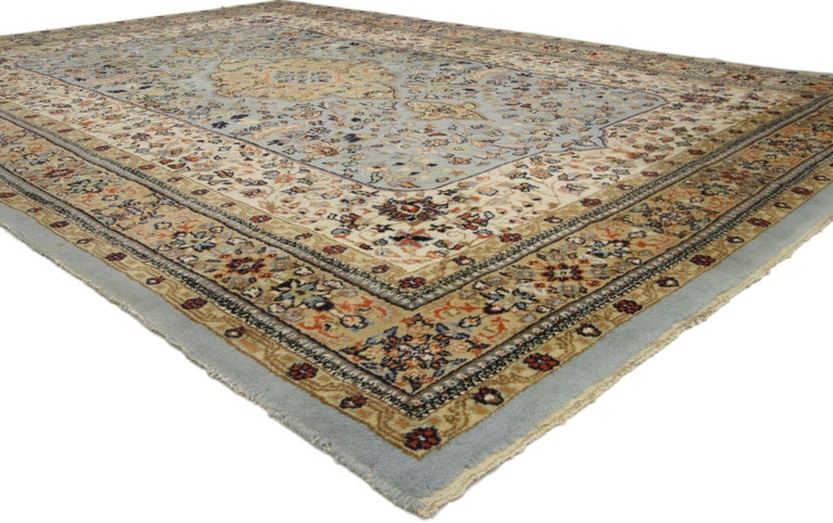 French Country Style Vintage Indo-Persian Design Area Rug at 1stDibs ...