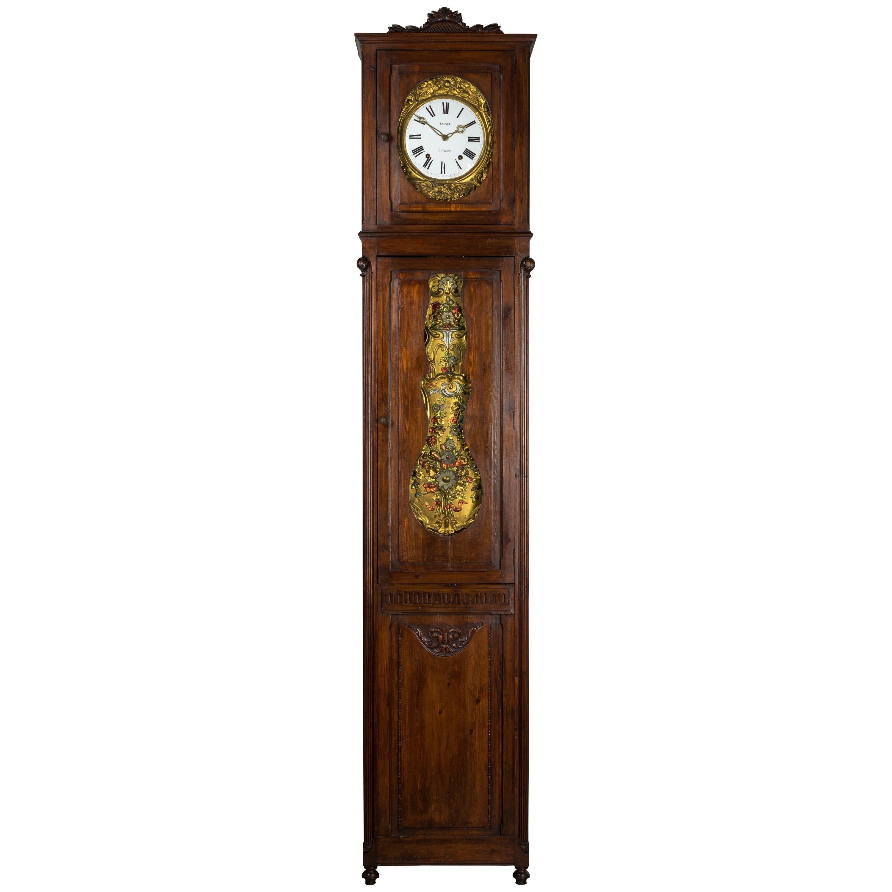 American Federal Tall Case Clock, Benjamin Morris, Bucks County ...