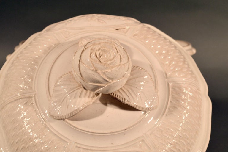 French Creamware or Faience Fine Soup Tureen, Pont-Aux-Choux For Sale ...