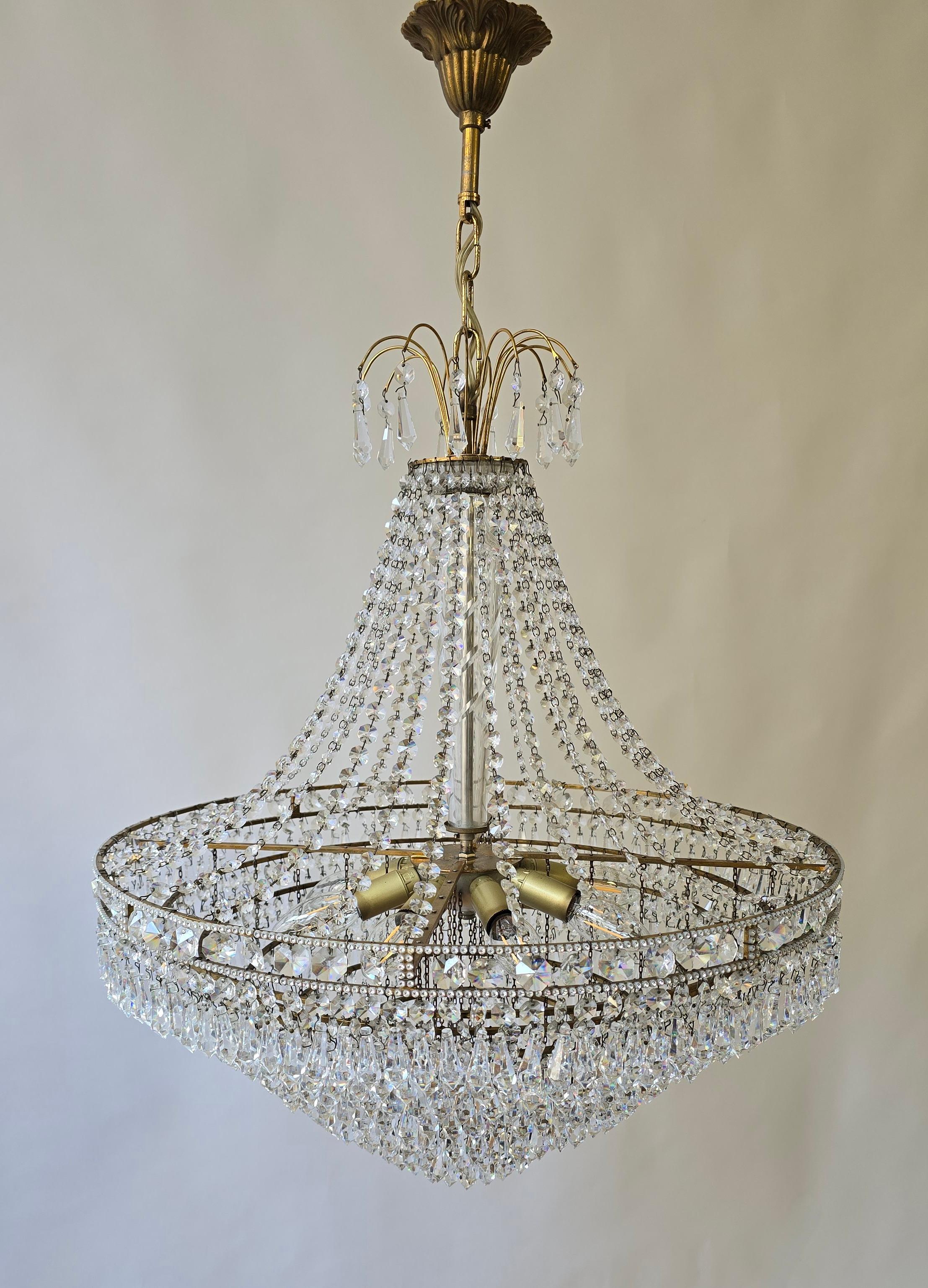 French Crystal Chandelier For Sale at 1stDibs