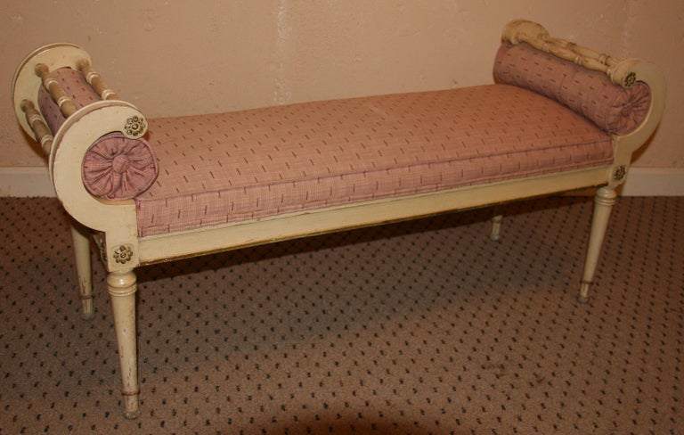 French Curved Bench For Sale at 1stDibs