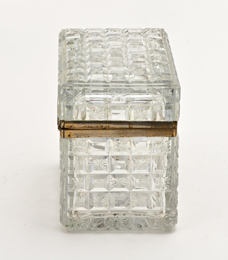Jewelry Box, Cut Crystal For Sale at 1stDibs