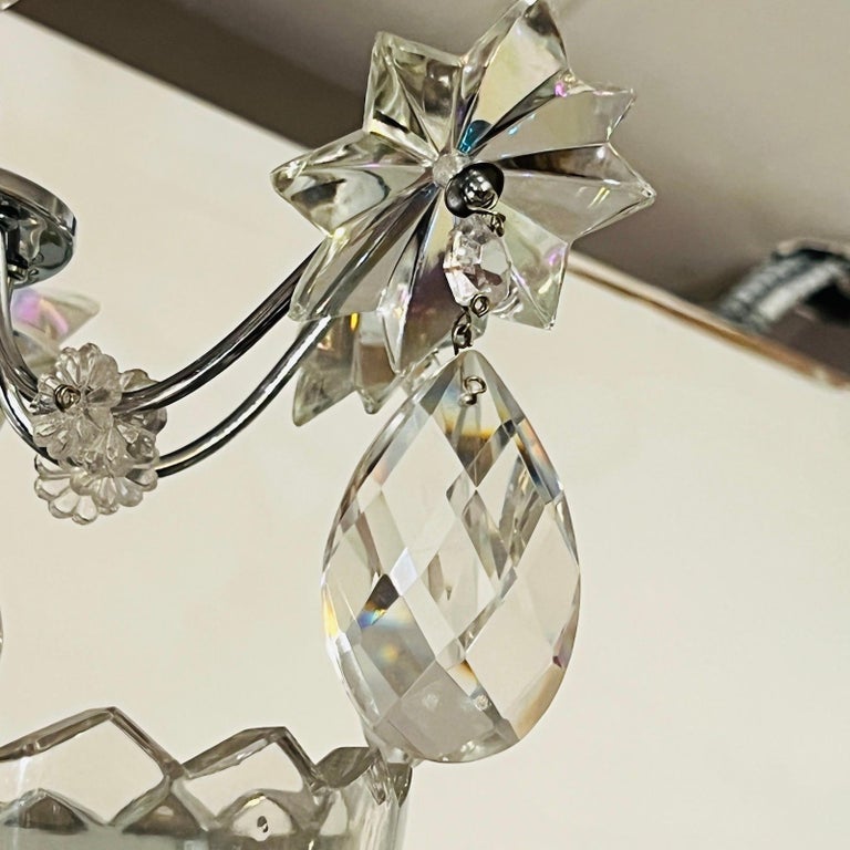 French Cut Crystal Lantern For Sale at 1stDibs