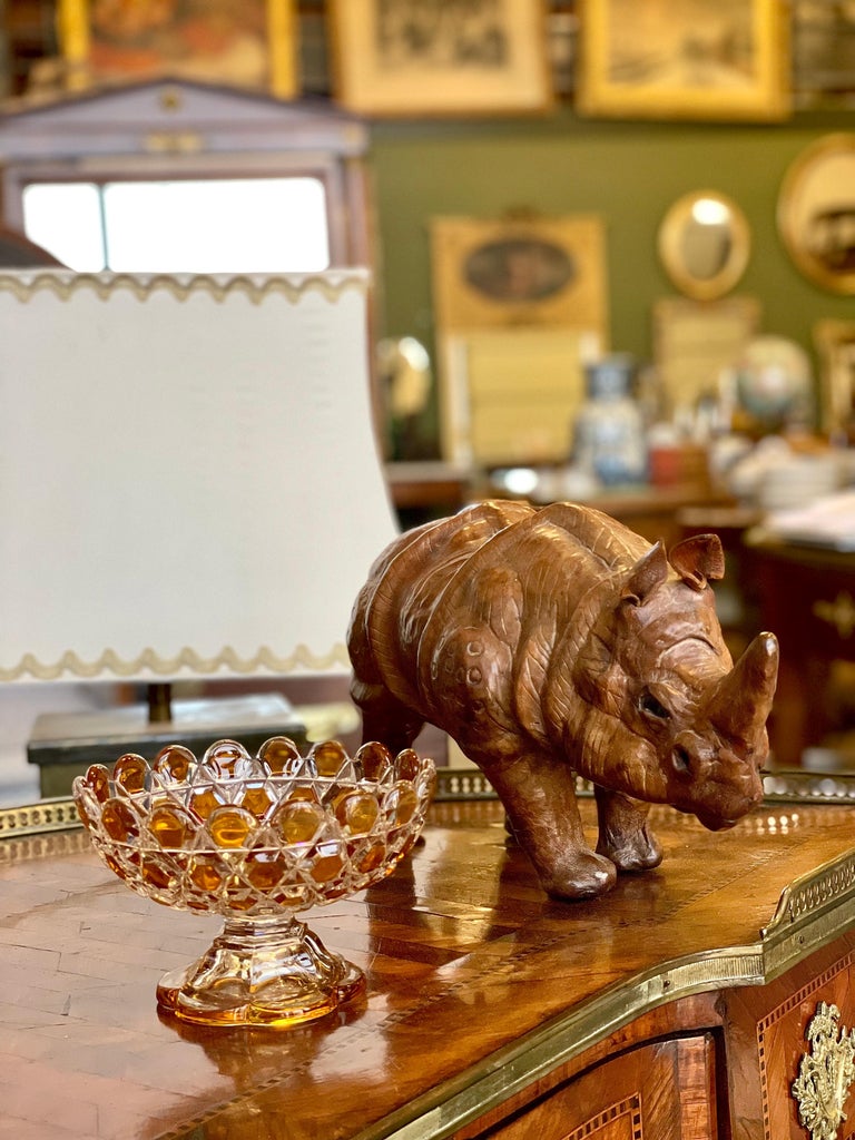 French Cut Crystal Two Tone Candy Dish For Sale at 1stDibs