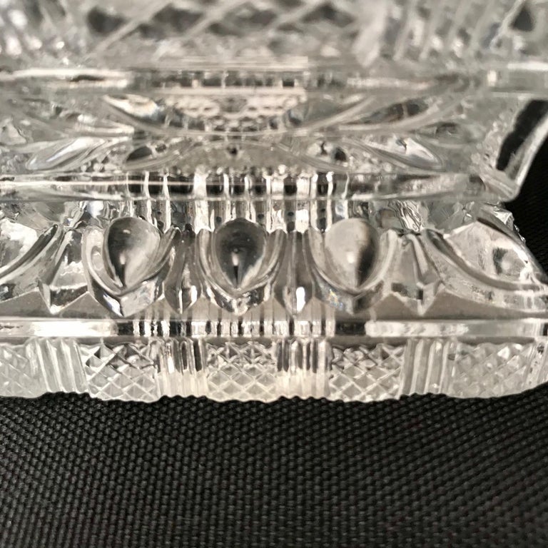 French Cut Lead Crystal Dresser Casket at 1stDibs