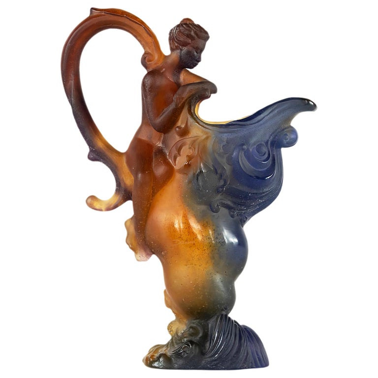 French Daum Pate-De-Verre Pitcher/Jug at 1stDibs