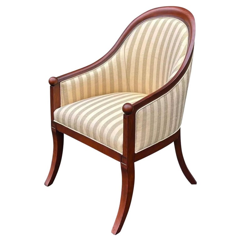 French Deco Rose Tarlow Melrose House Montpelier Barrel Club Chair For ...