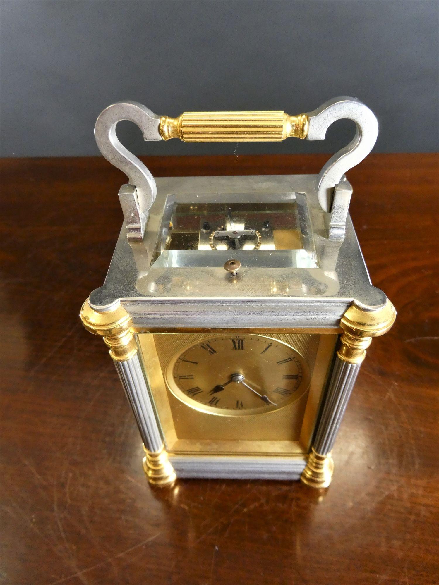 French Decorative Repeating Carriage Clock by Drocourt For Sale at ...