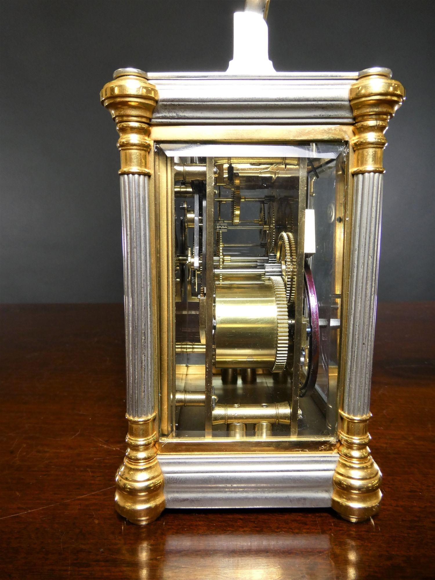 French Decorative Repeating Carriage Clock by Drocourt For Sale at ...