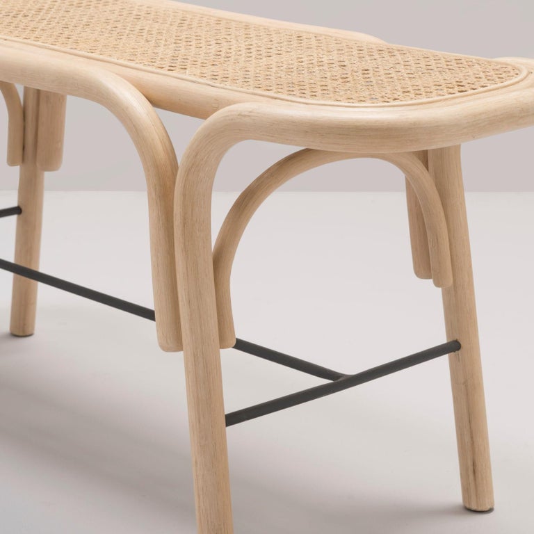 French Design Bench in Rattan Structure and Cane Seat at 1stDibs | cane ...