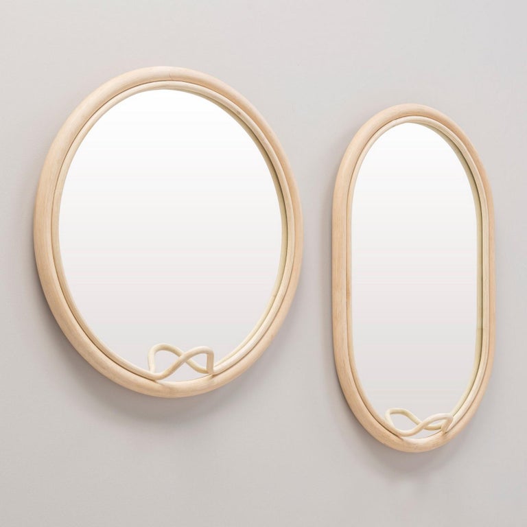 French Design Round Rattan Mirror For Sale at 1stDibs | round french mirror