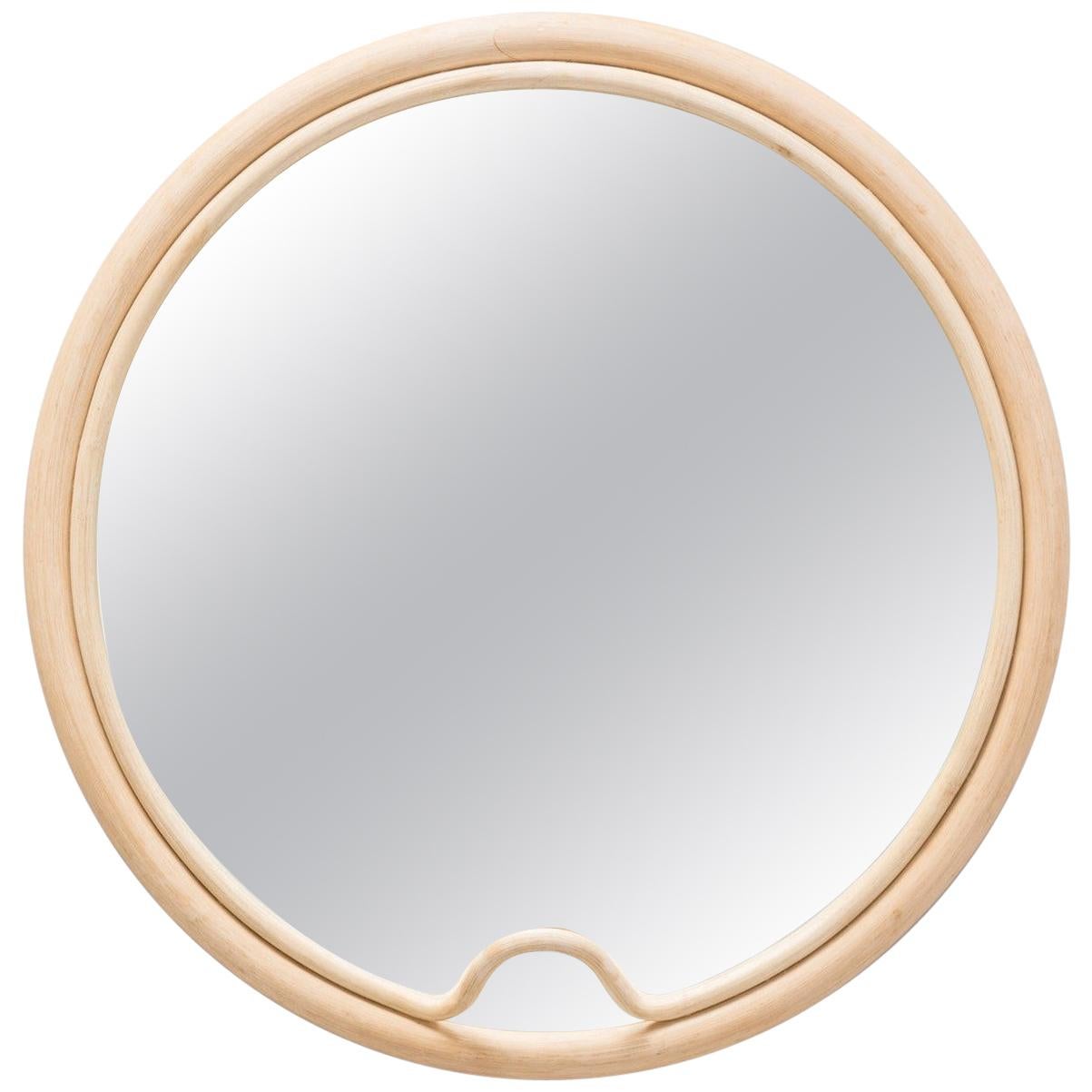 French Design Round Rattan Mirror For Sale at 1stDibs | round french mirror