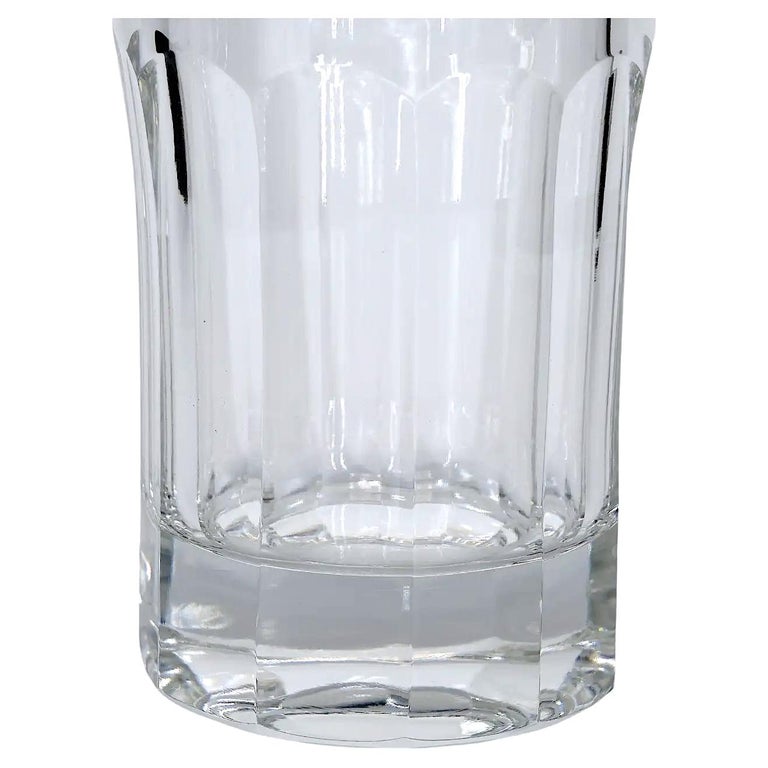 French Diamond Cut Crystal Barware Decanter For Sale at 1stDibs