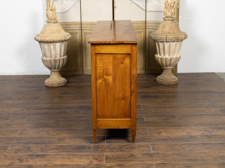 French Directoire 19th Century Walnut Enfilade with Cross Banded ...
