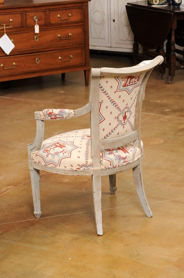 French Directoire Period Late 18th Century Armchair with Out-Scrolling ...