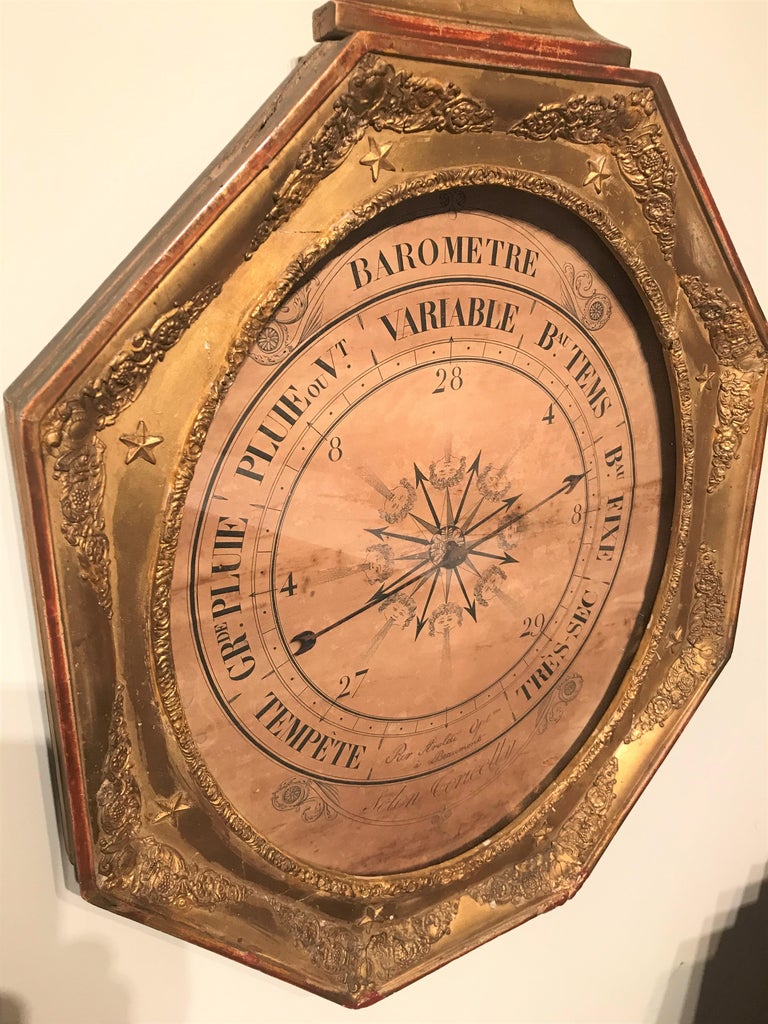French Directoire to Empire Giltwood Barometer Case Early 19th Century ...