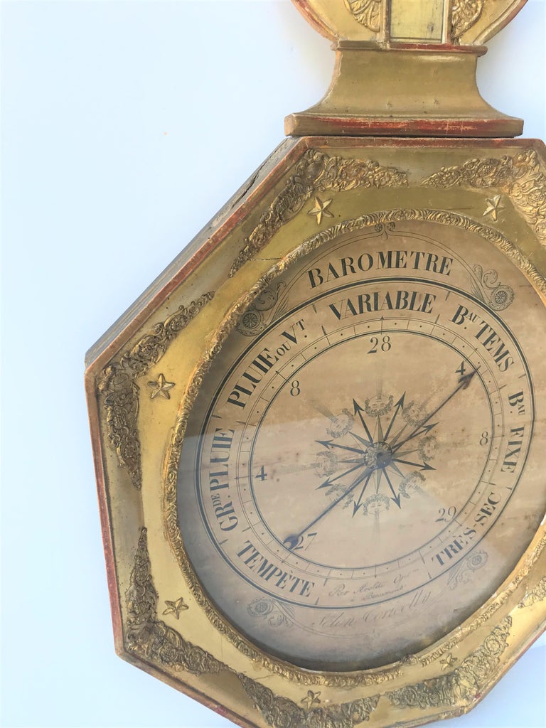 French Directoire to Empire Giltwood Barometer Case Early 19th Century ...