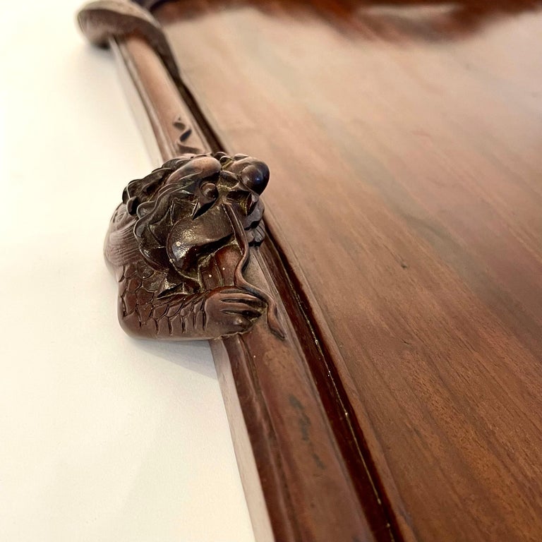 French Double Headed Dragon Tray 1920s For Sale at 1stDibs