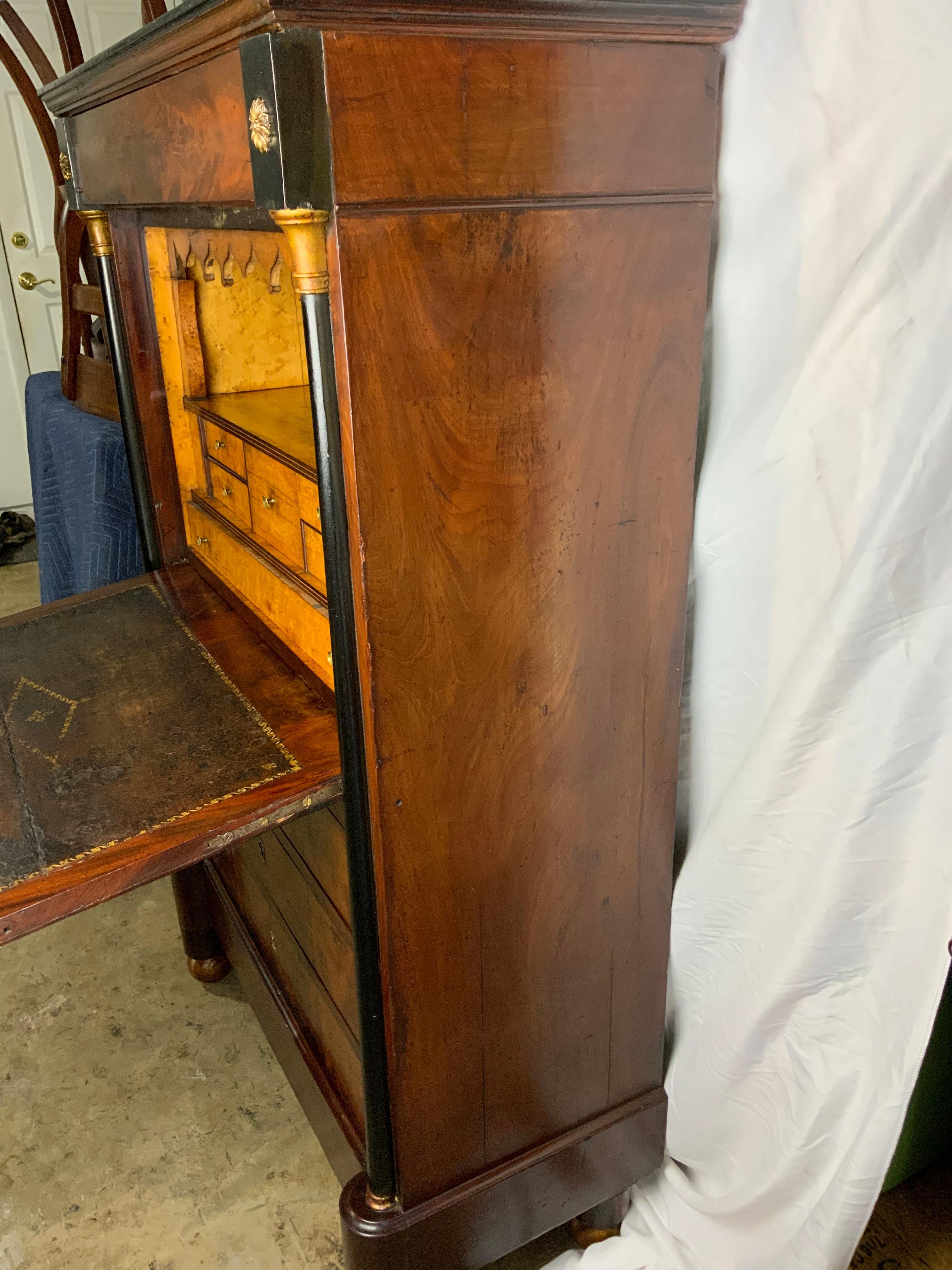 French Drop Front Secretary Desk at 1stDibs