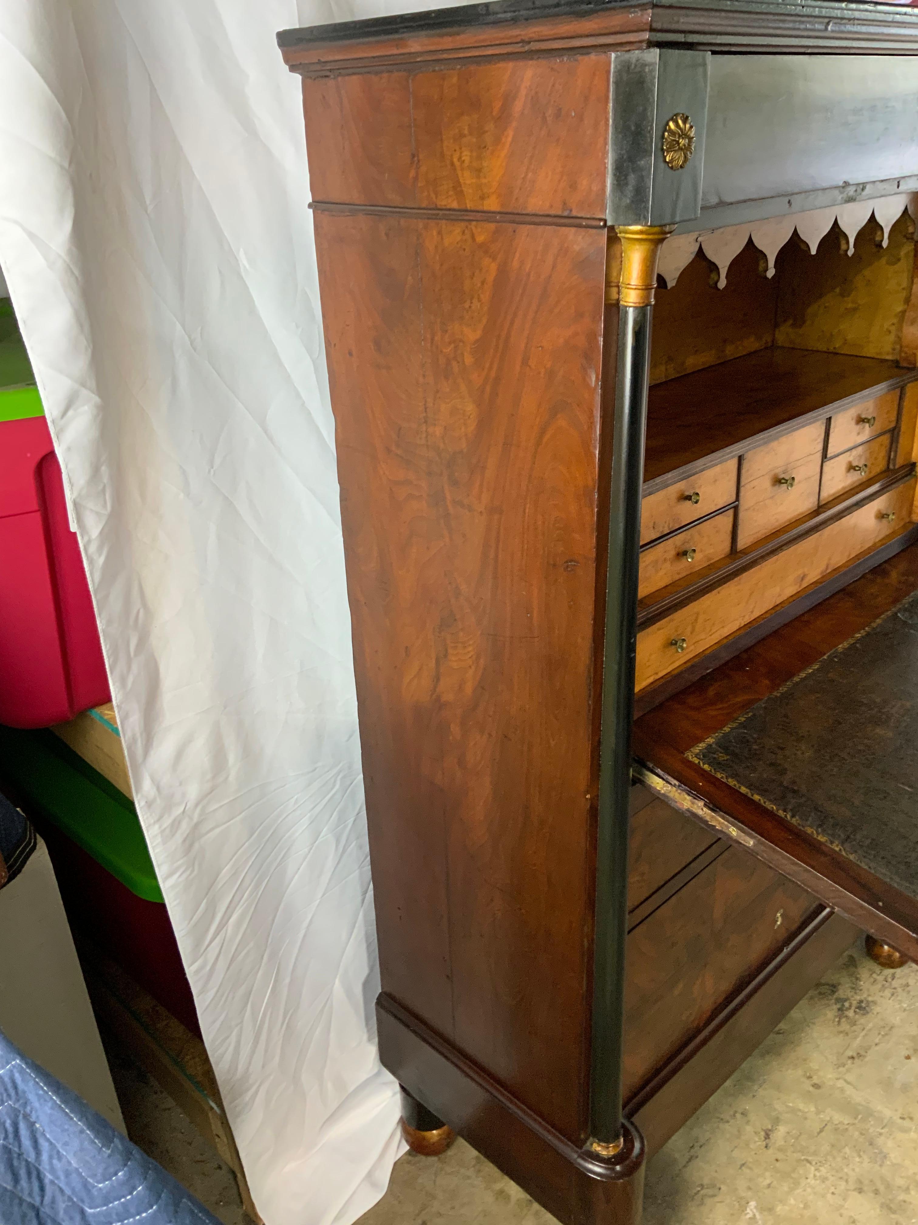 French Drop Front Secretary Desk at 1stDibs
