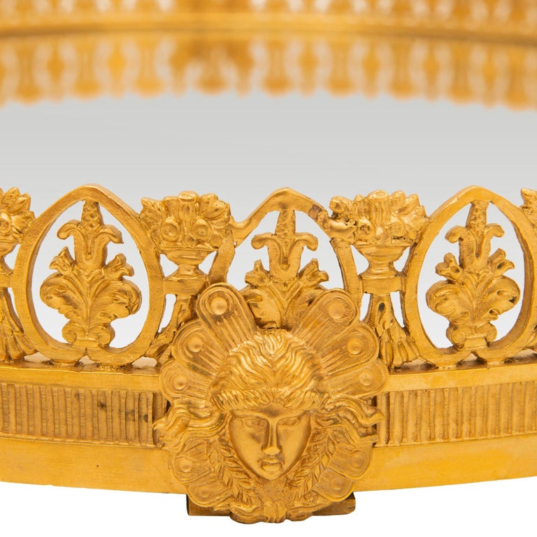 French Early 19th Century 1st Empire Period Ormolu Mirrored Plateau ...