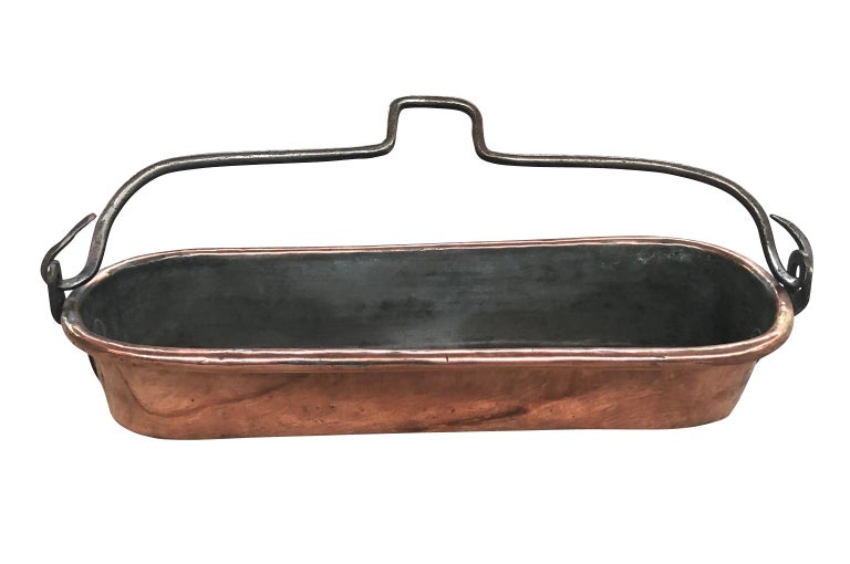 French Early 19th Century Copper Fish Pan at 1stDibs