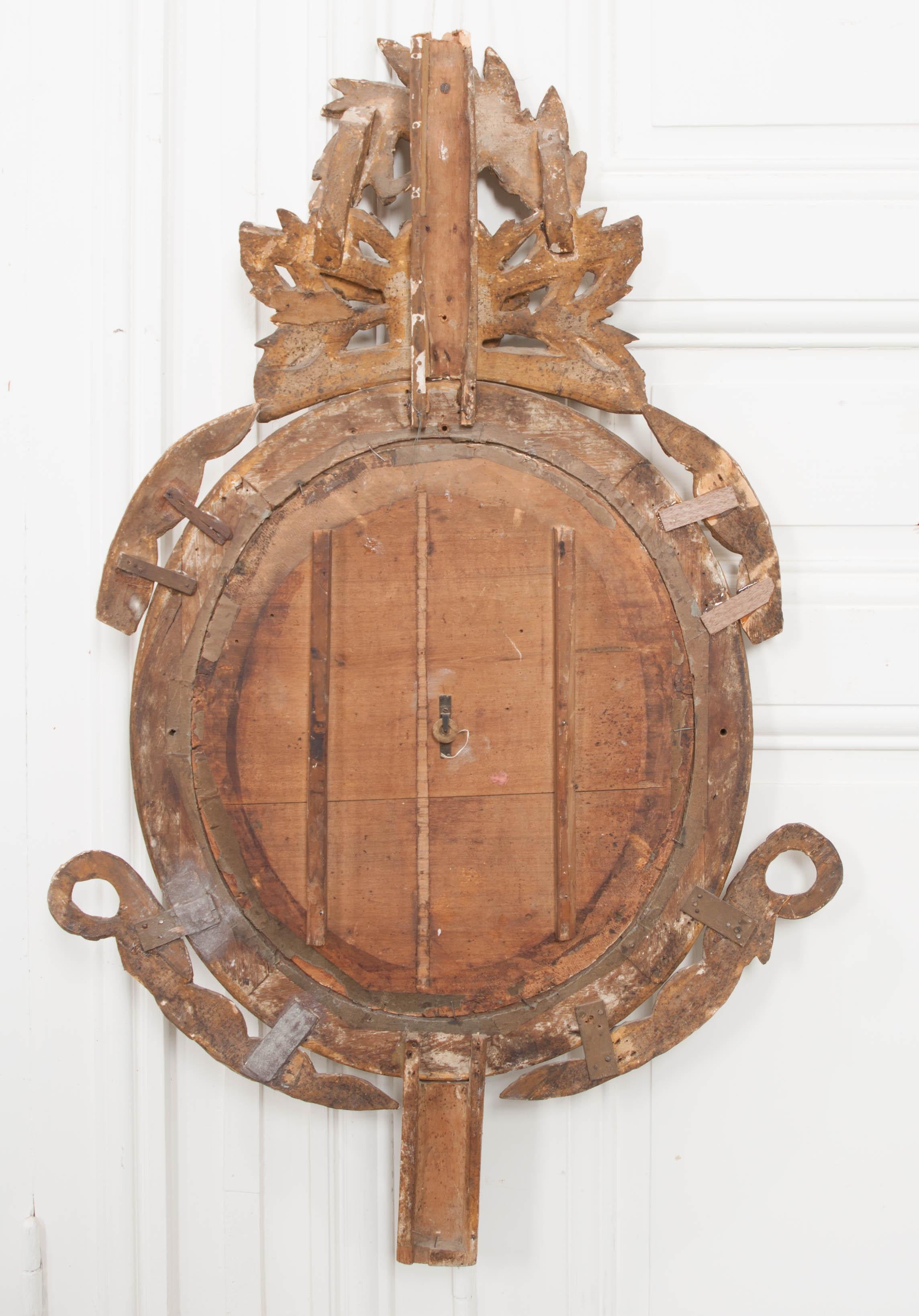 French Early 19th Century Louis XVI Gold Gilt Barometer at 1stDibs