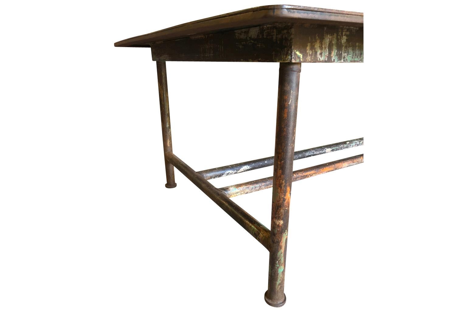 French Early 20th Century Iron Work Table at 1stDibs