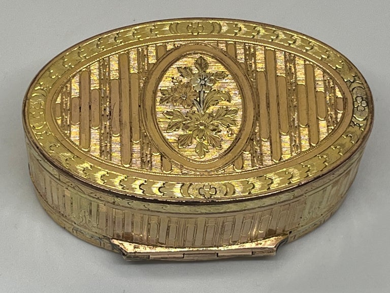 French Eighteenth-Century Silver-Gilt Snuff Box, of Outstanding Quality ...