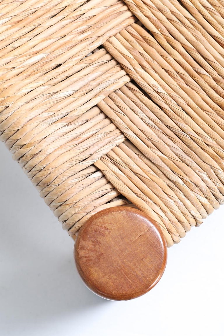 French Elm and Cord Chairs For Sale at 1stDibs