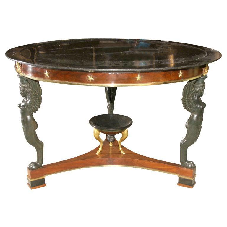 Empire Style Center Table For Sale at 1stDibs