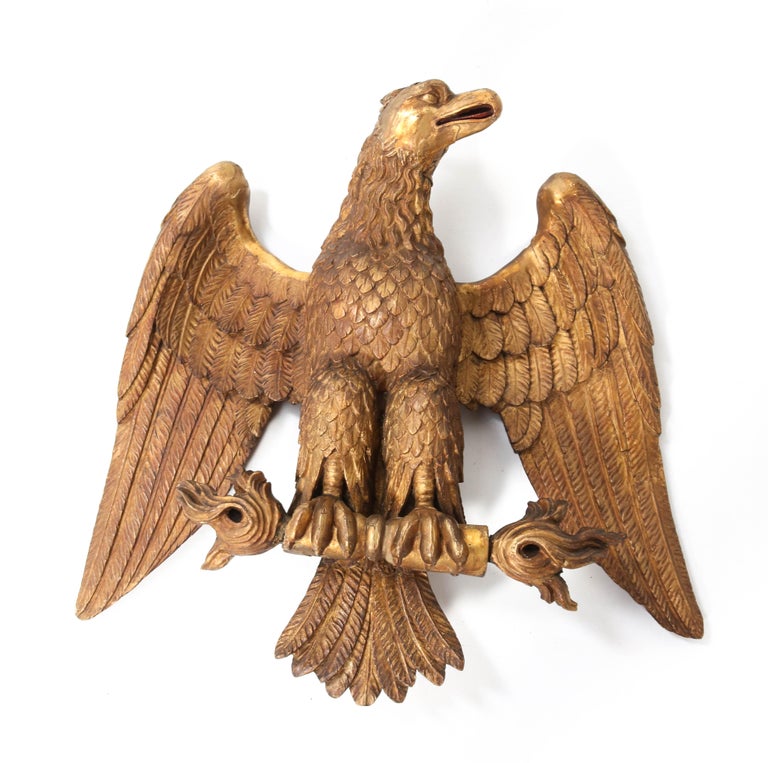 French Empire Giltwood Carved Eagle, 19th Century For Sale at 1stDibs ...
