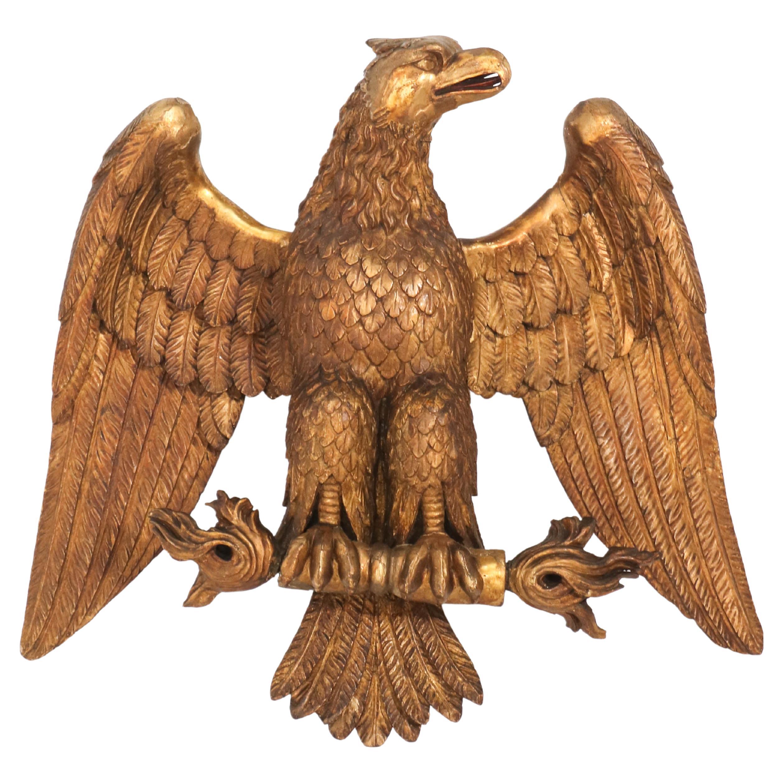 French Empire Giltwood Carved Eagle, 19th Century For Sale at 1stDibs ...