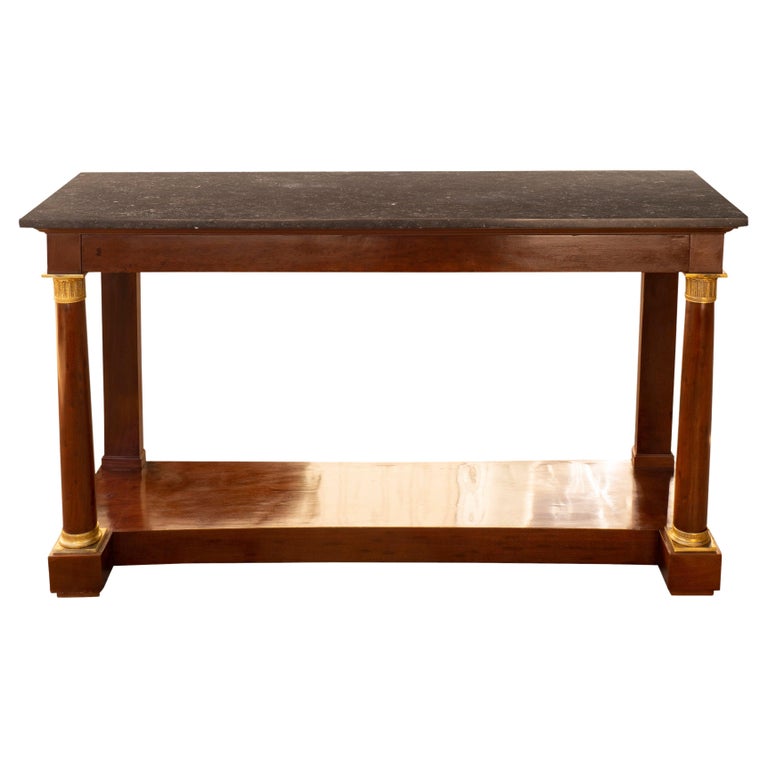 French Empire Mahogany Console Desserte For Sale at 1stDibs