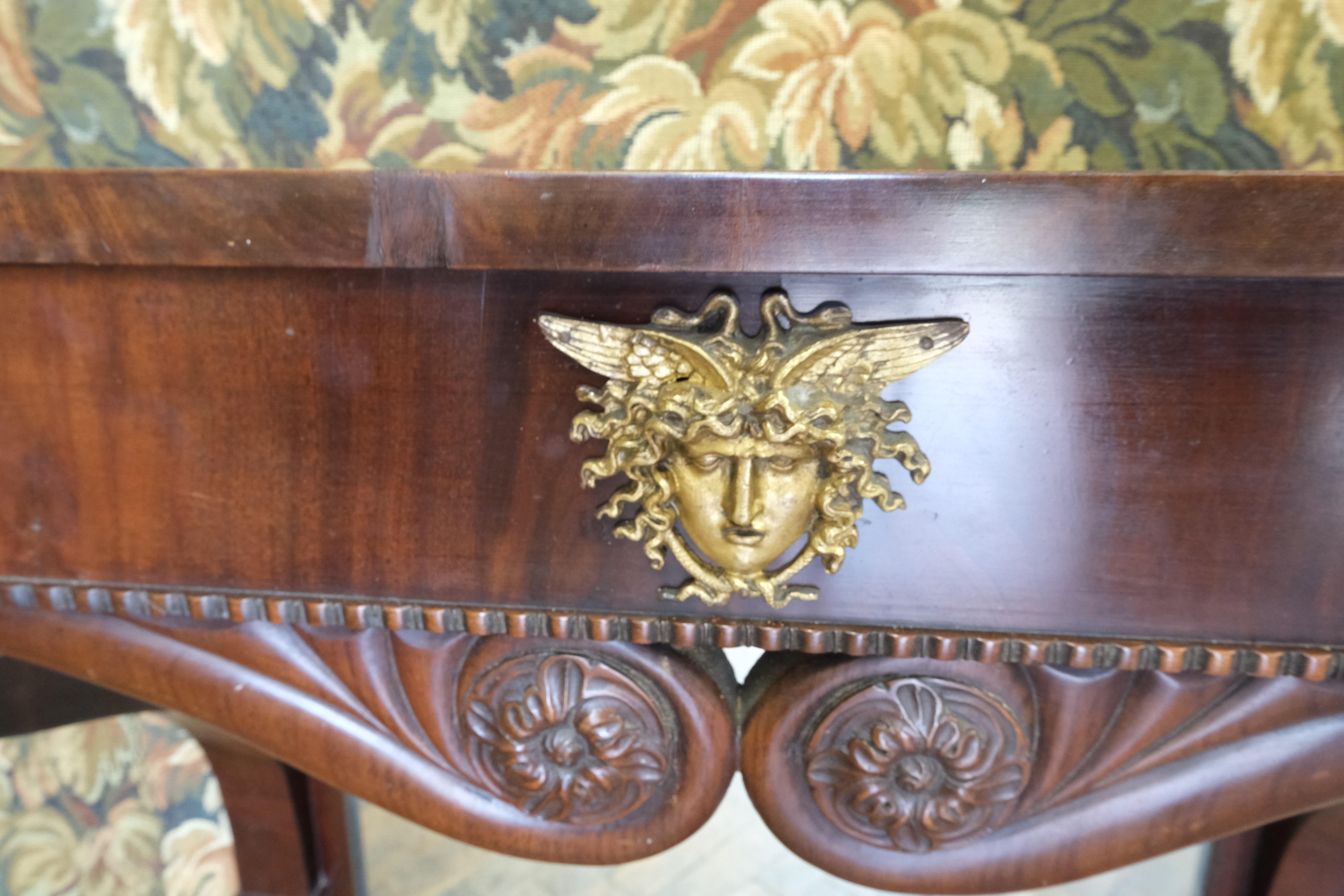 French Empire Mahogany Console Table For Sale at 1stDibs
