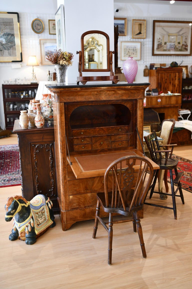 French Empire Mahogany Secretaire Abattant For Sale at 1stDibs