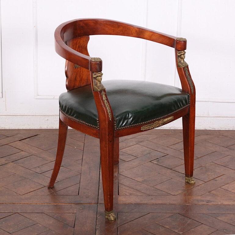 French Empire Office Chair at 1stDibs